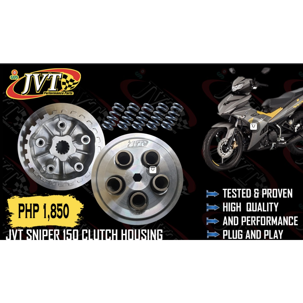JVT Clutch Housing with Clutch Spring Sniper 150/ Sniper King | Shopee ...