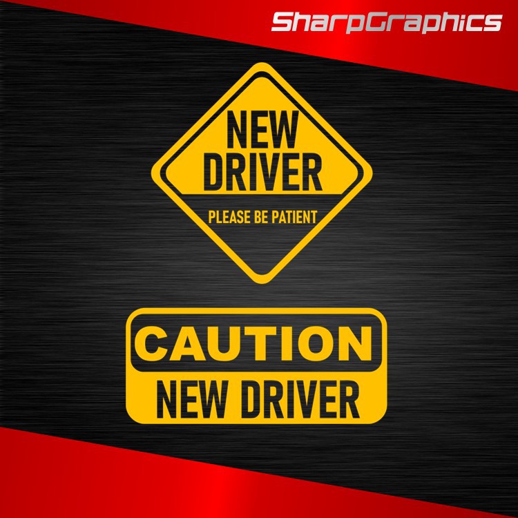 Caution New Driver Removable Sticker Decal | Shopee Philippines