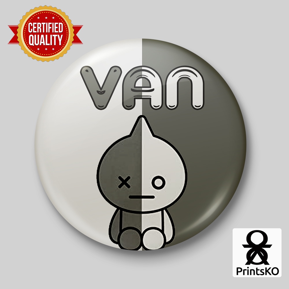 BT21 Badge or Button Pin - BT21 Individual photos Design | Shopee ...