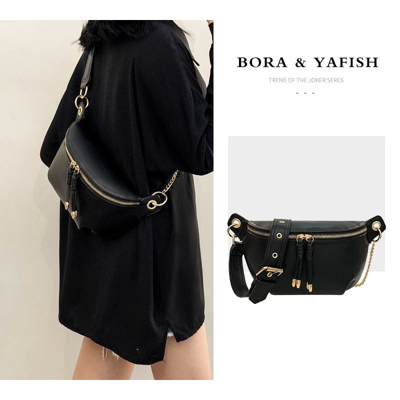 Buy Kelly Bag Counters 2020 New Black Waist Bag Couple Ins