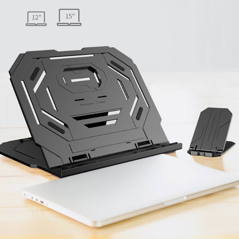 Folding Plastic Notebook Stand Multi functional 360 Degree Rotating ...