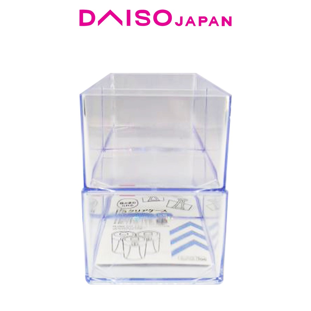 Daiso Stackable Clear Case Compartment 2 pcs | Shopee Philippines