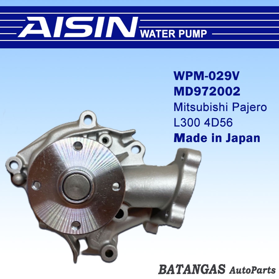 AISIN WATER PUMP Mitsubishi Pajero / L300 4D56 MD972002 | Shopee ...