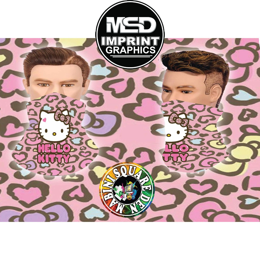 HELLO KITTY HALF MASK FULL SUBLIMATION | Shopee Philippines
