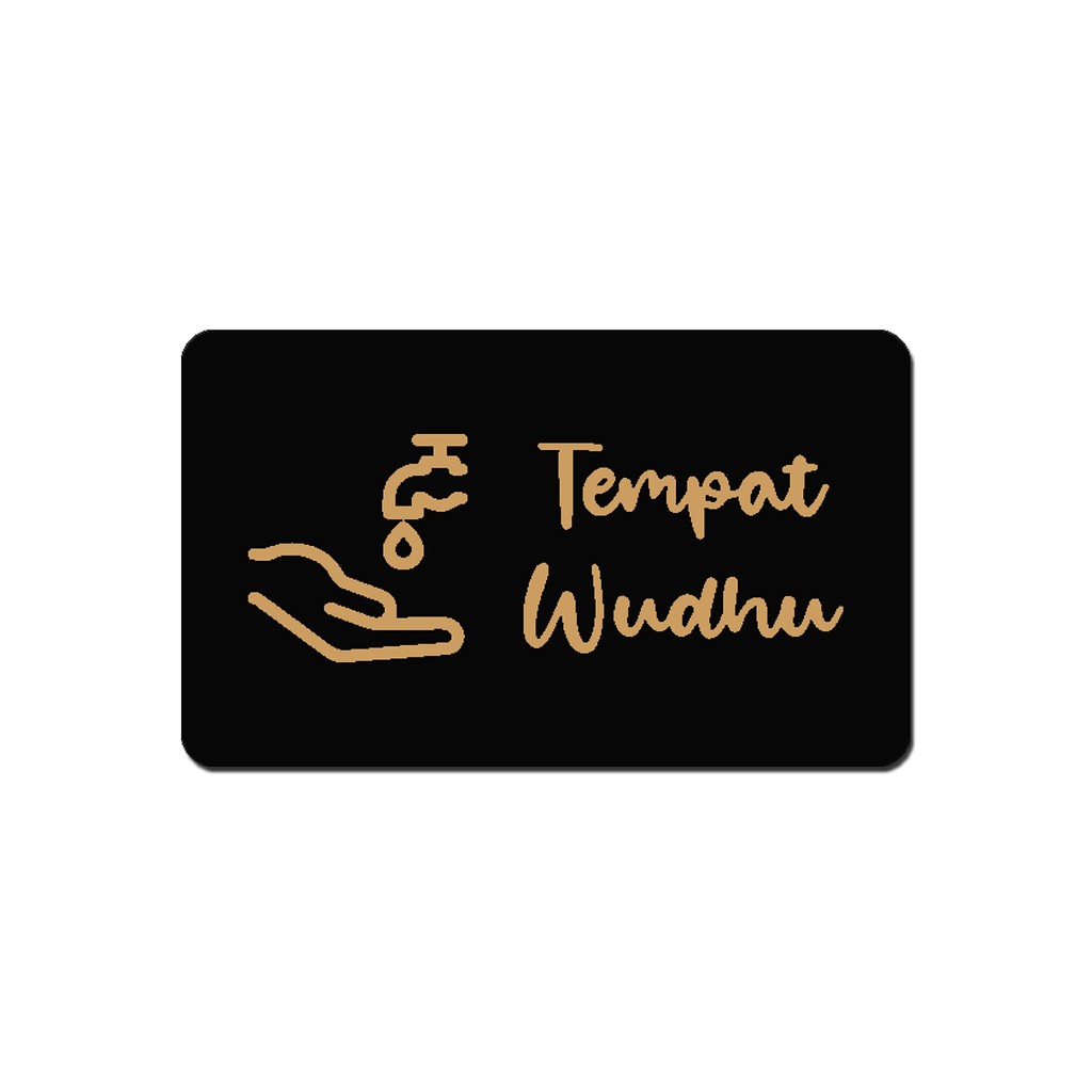 Acrylic SIGN - WUDHU PLACE - 20x12 - Room Signage | Shopee Philippines