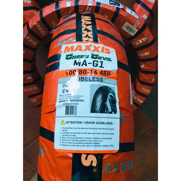 MAXXIS TIRES X14 GREEN DEVIL/MA-G1 TUBELESS TYPE WITH FREE PITO&TIRE ...