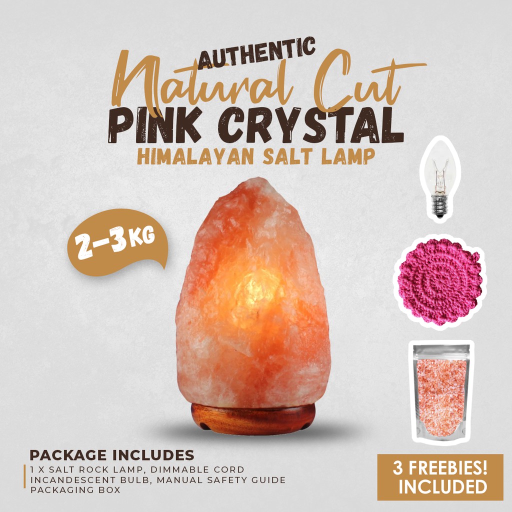 2-3kg Himalayan Salt Lamp Natural Carved Pink Crystal Authentic from ...