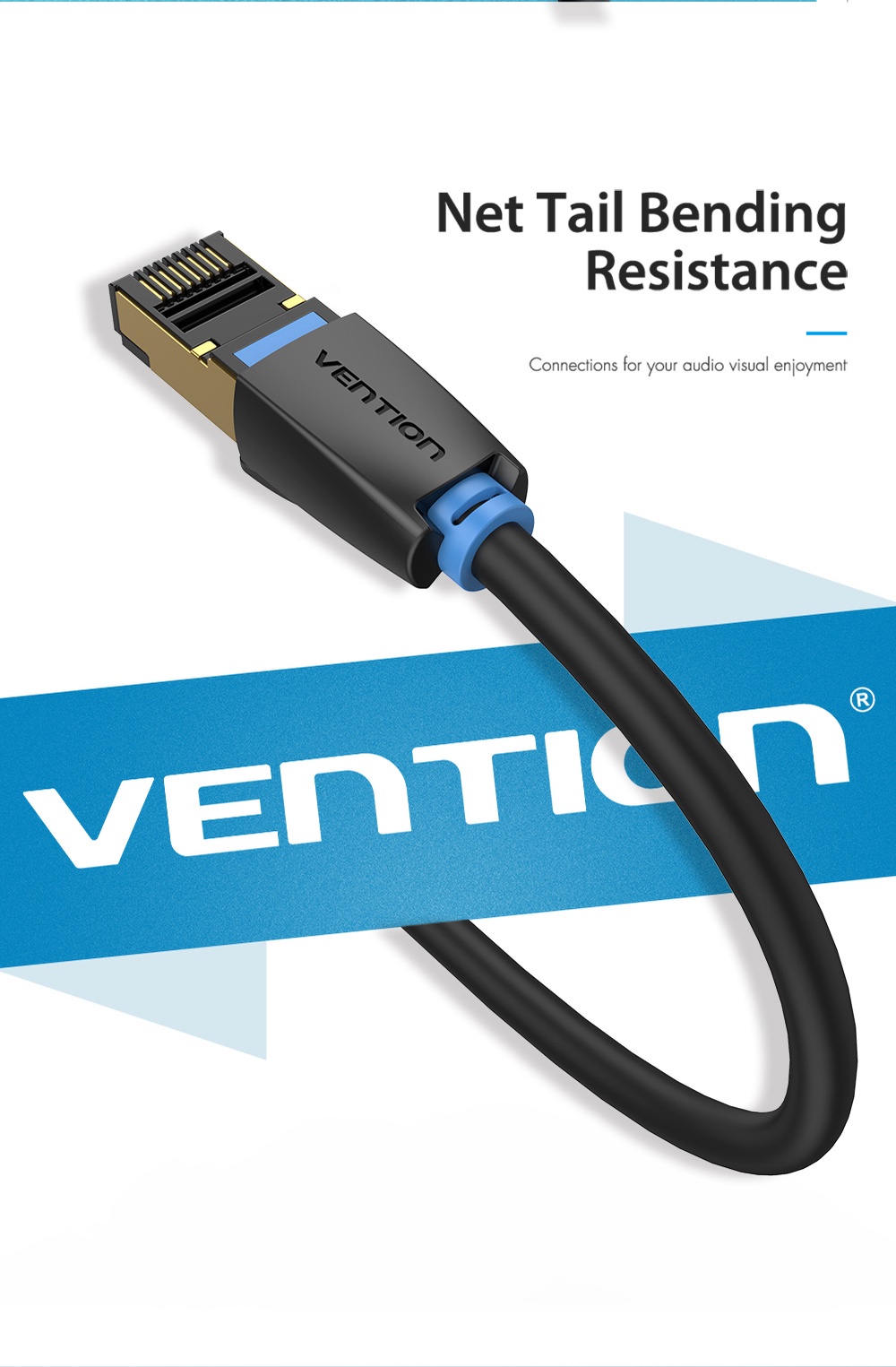 Vention Cat8 40Gbps Ethernet Cable RJ45 2000Mhz Professional Gaming Lan ...