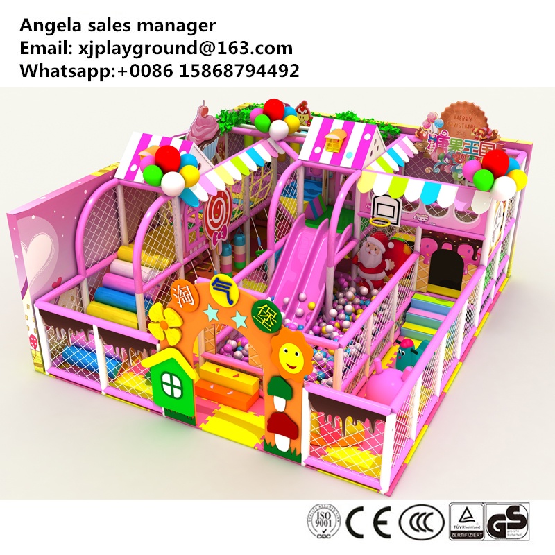 Children indoor soft play areas playground equipment with trampoline ...