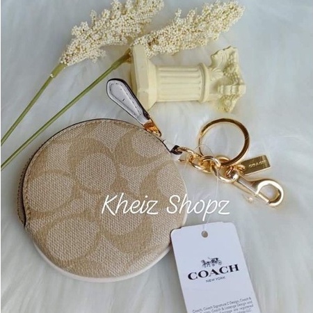 Authentic Coach Signature Leather Coin Purse & Charm..(US) | Shopee ...