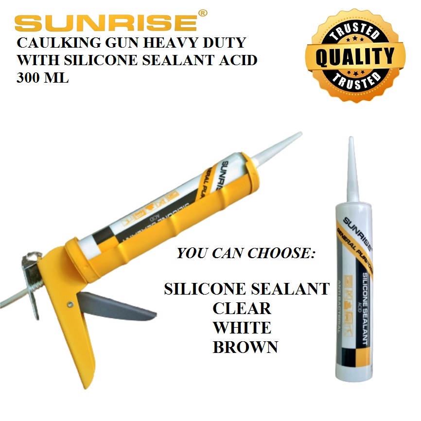 ＞SUNRISE Caulking Gun with Silicone sealant | Shopee Philippines
