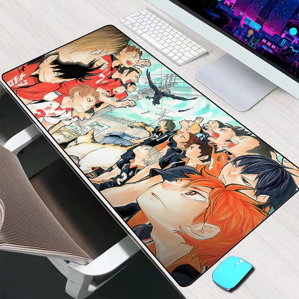 Anime Haikyuu Large Gaming Accessories Mouse Keyboard Mat Desk Pad XXL ...
