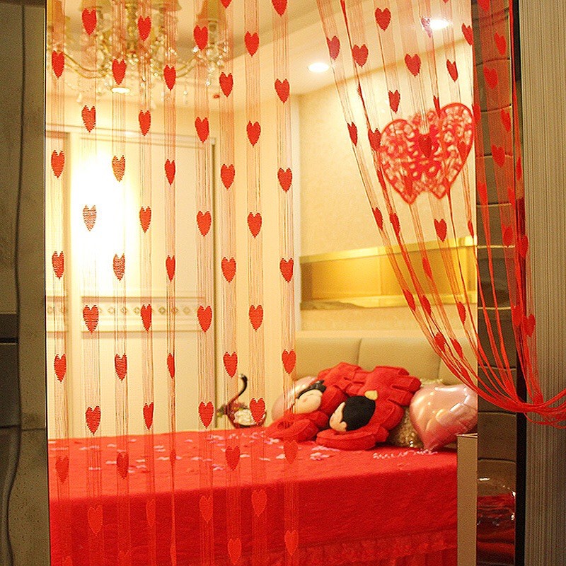 Arturo Heart Style curtain Line Door Curtain Assel Window Curtain ...
