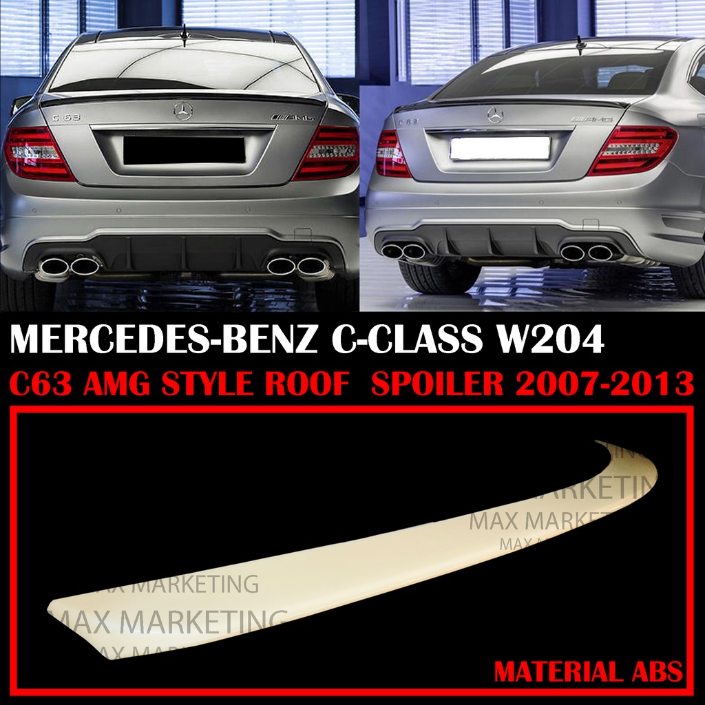 MERCEDES-BENZ C-CLASS W204 C63 2007-2013 AMG STYLE REAR TRUNK SPOILER ...