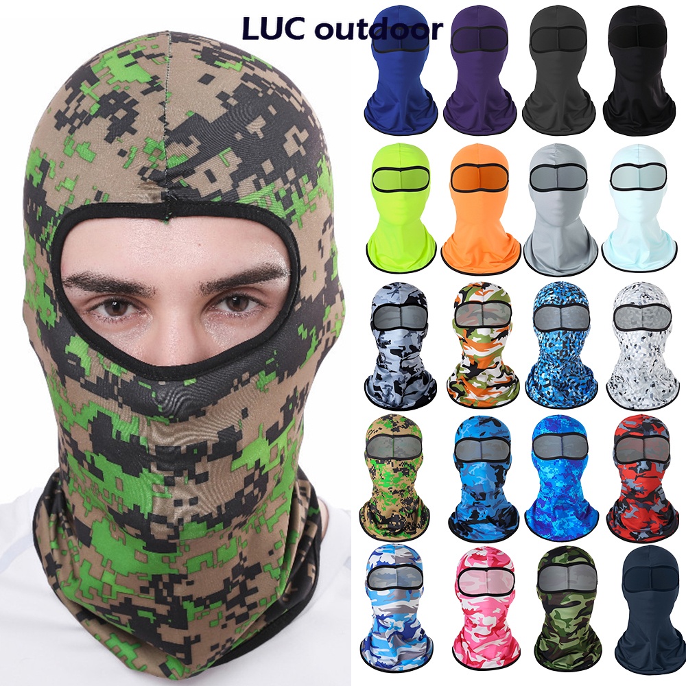 LUCTactical Camouflage Full Face Mask CS Wargame Army Hunting Cycling ...