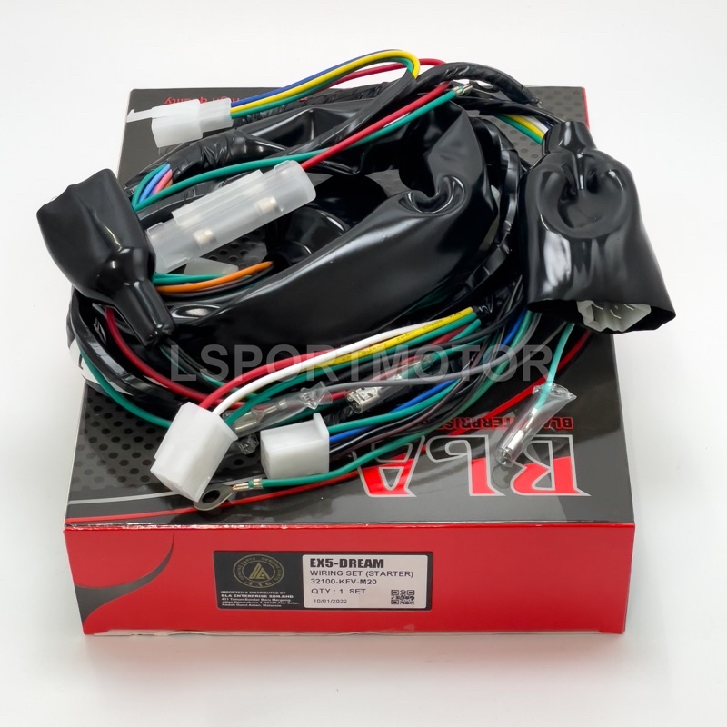 HONDA EX5 DREAM WIRING SET (KICK/STARTER) 32100-KFV-M30 / 32100-KFV-M20 HARDNESS HARNESS ...