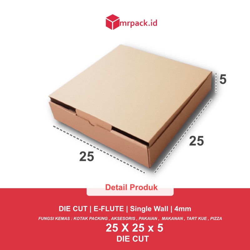 Cardboard Packing 25x25x5 cm cardboard box for clothes food pizza hijab ...
