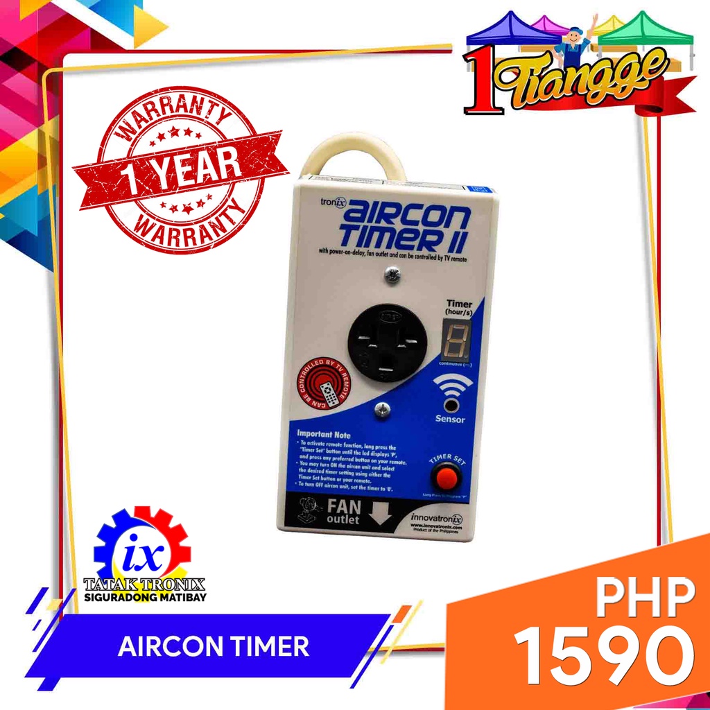 1Tiangge 1pc Tronix AirCon Timer (ACT20 II) / AirPod Energy Saver and ...