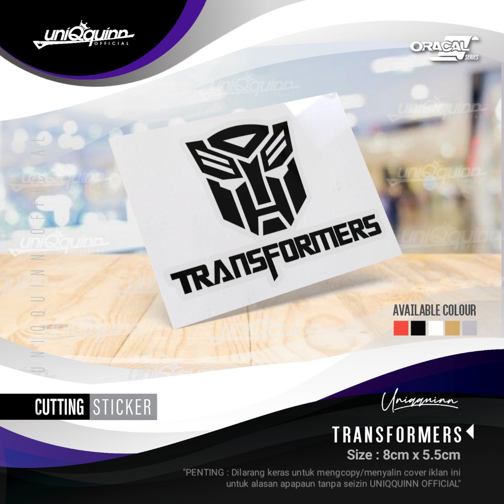 Uq Transformer Sticker 02 | Cutting Transformers Stickers. | Shopee ...