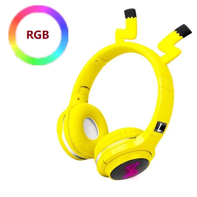 Original Pokémon RGB Wireless Bluetooth Noise Cancelling Gaming ...