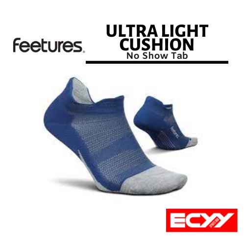 FEETURES Elite Ultra Light No Show Tab Nighttime Blue Running Socks ...