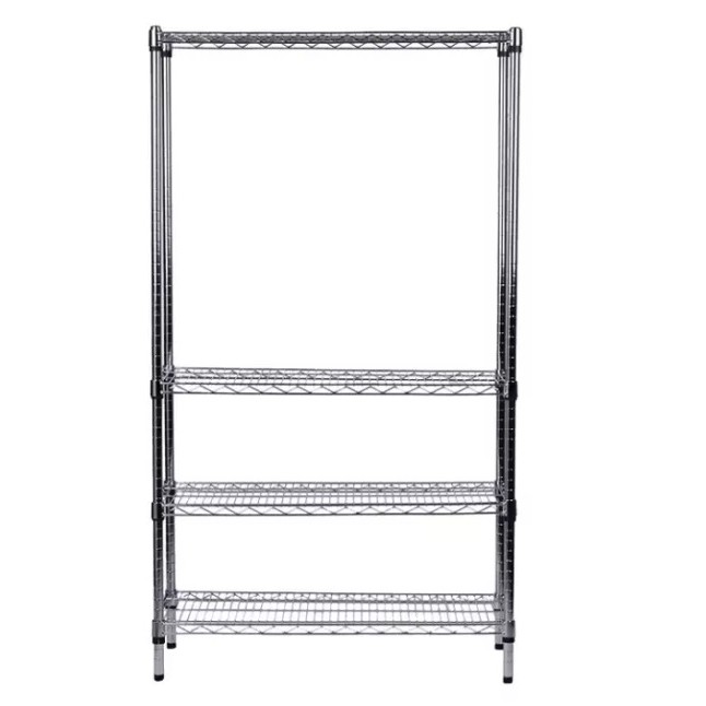 Wire Mesh Furniture Rack Heavy Duty 18"x18"x 5ft (Chrome) | Shopee ...