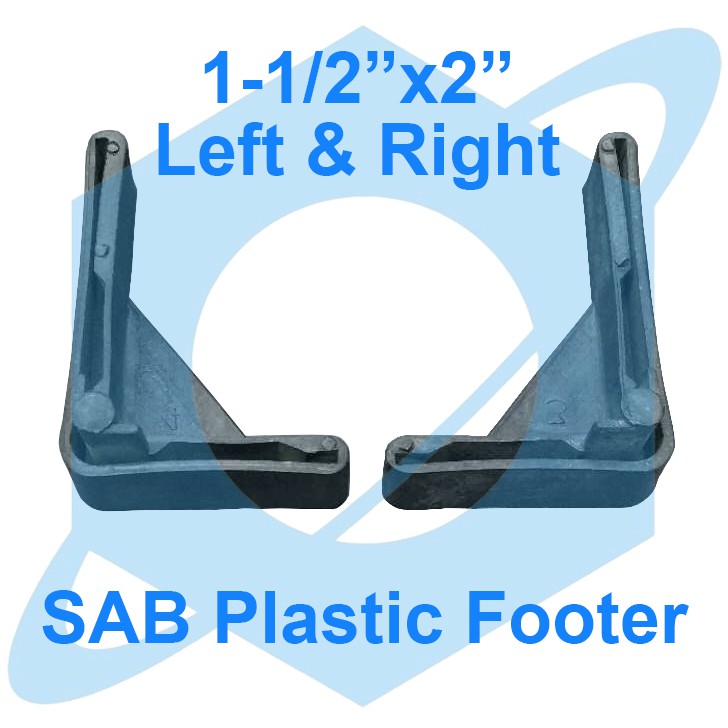 1Pair Plastic Footer Black 1-1/2" x 2" for Slotted Angle Bar | Shopee ...