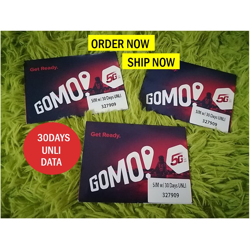 GOMO SIM w/30Days UNLI DATA 5G CAPABLE | Shopee Philippines