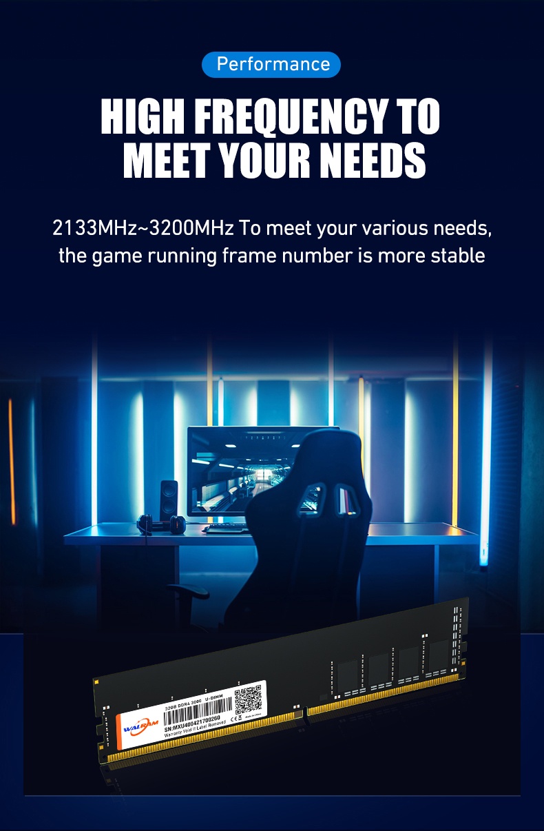 WALRAM 4GB 8GB 16GB Desktop RAM DDR4 2133MHz 2400MHz 2666MHZ 3200MHZ ...