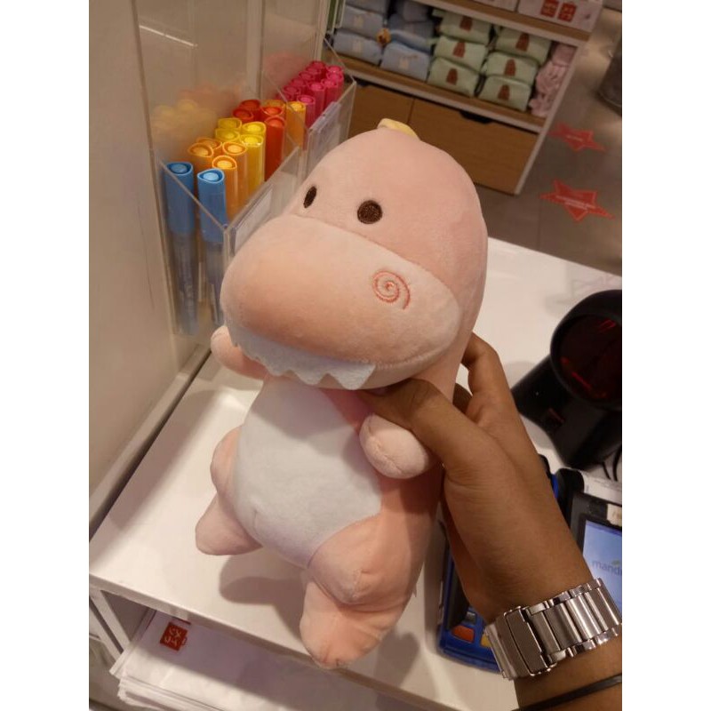 Miniso DINOSAUR PLUSH TOY PINK | Shopee Philippines