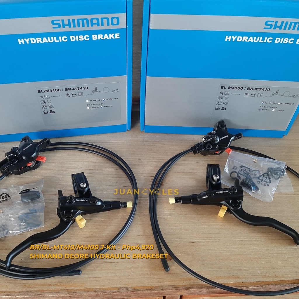 Shimano DEORE Hydraulic Brakeset BR/BL-MT410/M4100 J-Kit | Shopee ...
