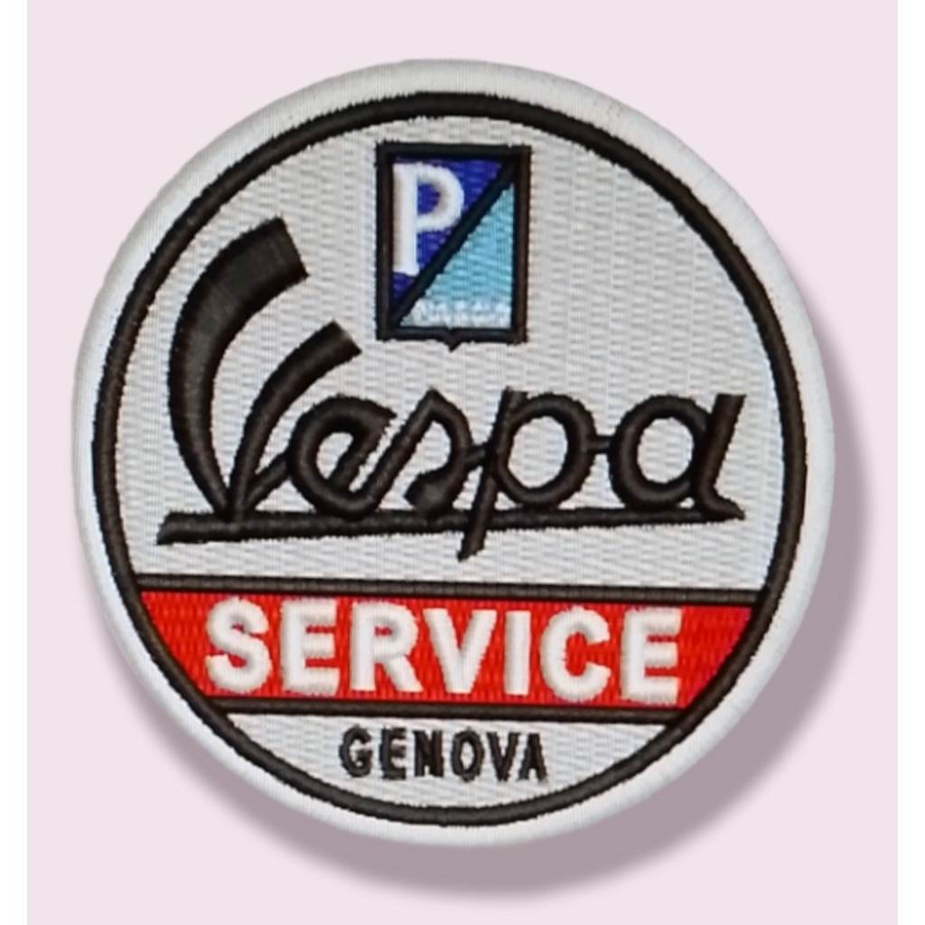 Embroidery/custom LOGO/ VESPA LOGO/PIAGGIO/Flag/SAFETY FIRST/IMI LOGO ...