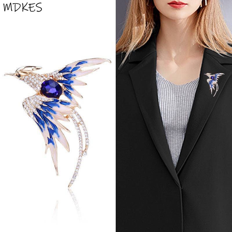 Light Luxury High-end Phoenix Brooch Female Elegant Temperament Coat ...