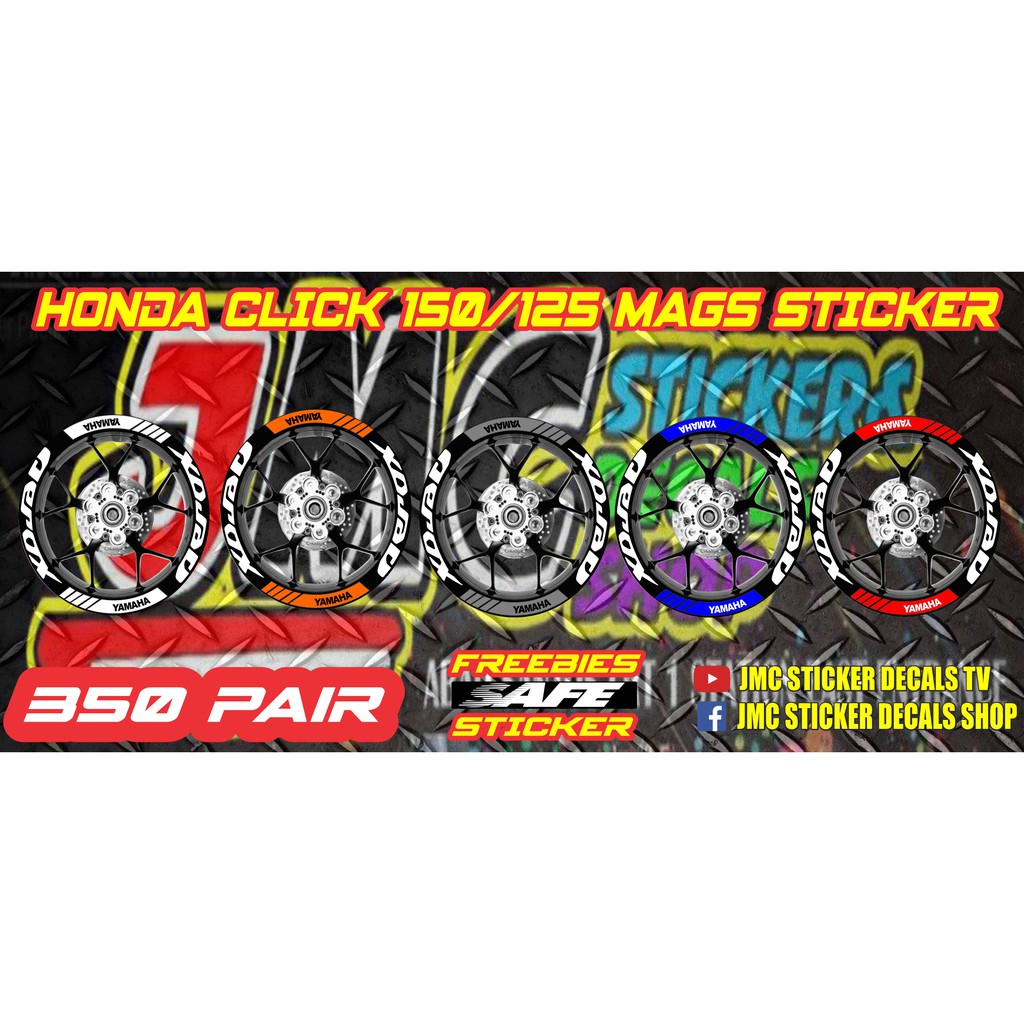 AEROX MAGS STICKER (FRONT AND BACK SIDE BY SIDE) WITH FREEBIES | Shopee ...