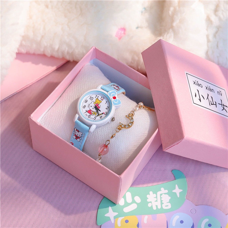 2023 New Relo for Kids Hello Kitty Watch for Kids Girls Cartoon Cat ...