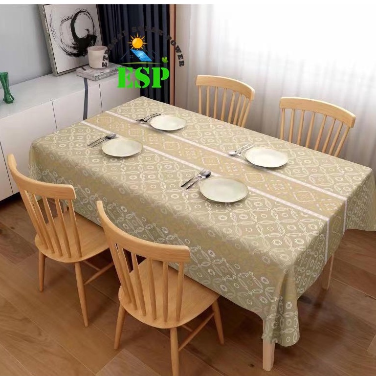Mantel/Tablecloth Pvc Waterproof Antifouling Cover Outdoor Dining Table ...