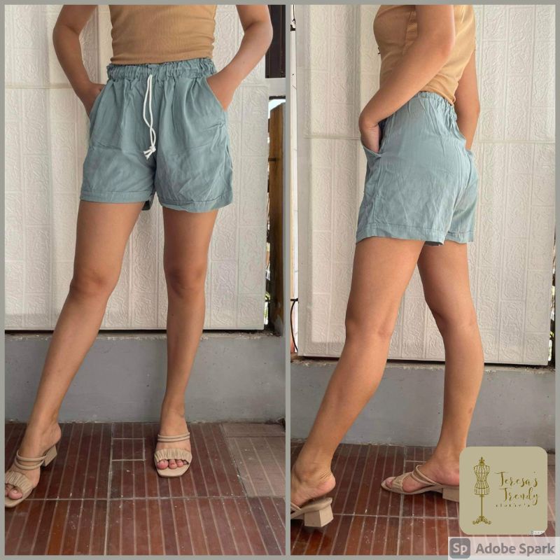 Linen garterized short up to (26-32 waist) | Shopee Philippines