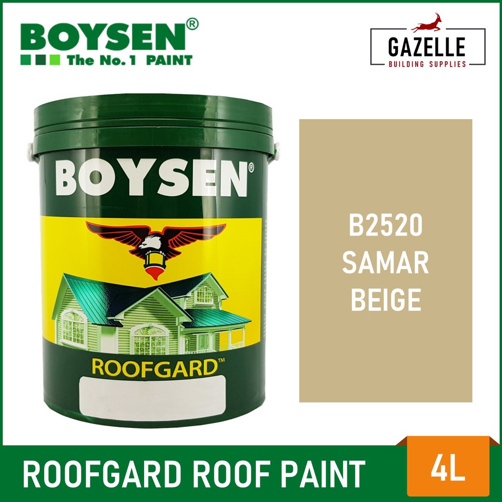 Boysen Roofgard Roof Paint - 4L (8 colors) | Shopee Philippines
