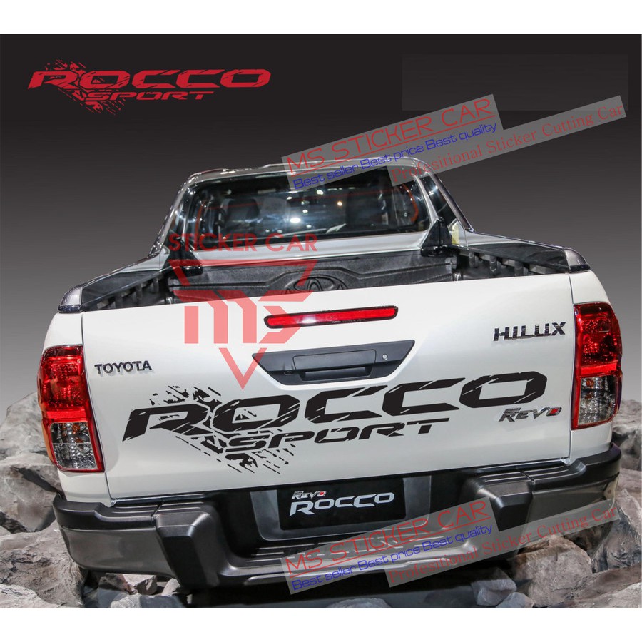 Hilux rocco rear sticker, toyota hilux rocco sport car sticker | Shopee ...