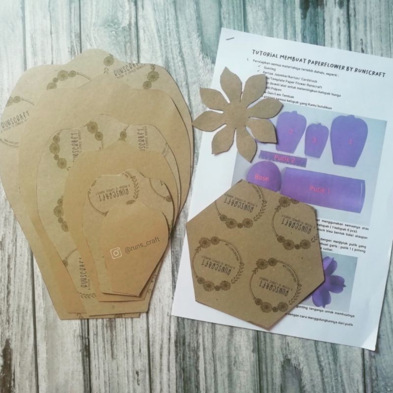 Free TUTORIAL || - Paper Flower Pattern/Paper Plate/Paper Flower Mold ...