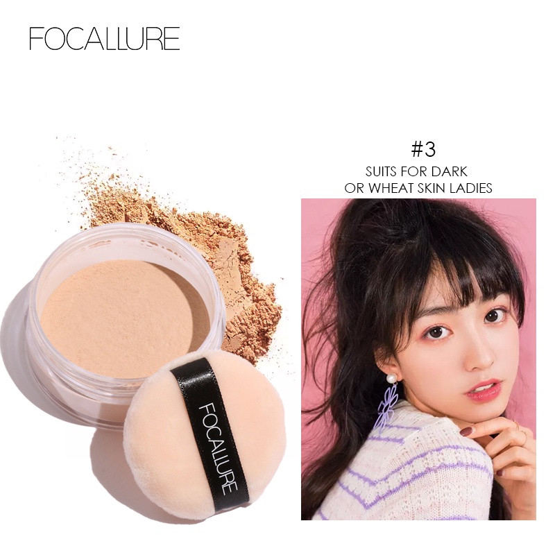Focallure Loose Setting Powder 3 Colours Waterproof Weightless Soft ...