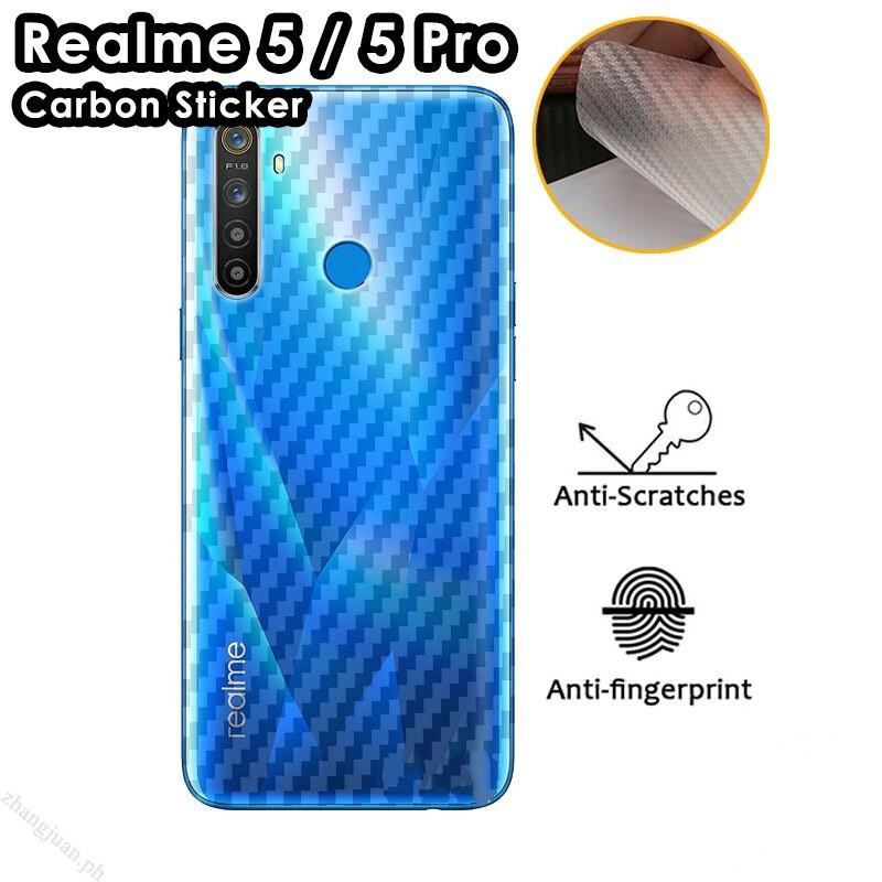 OPPO Realme 5S 5I 6I 6 5 3 Pro Reno 4 Pro Carbon Fiber Sticker Film ...