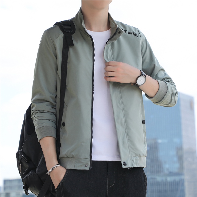Men's high quality spring and autumn men's new thin windbreaker slim ...