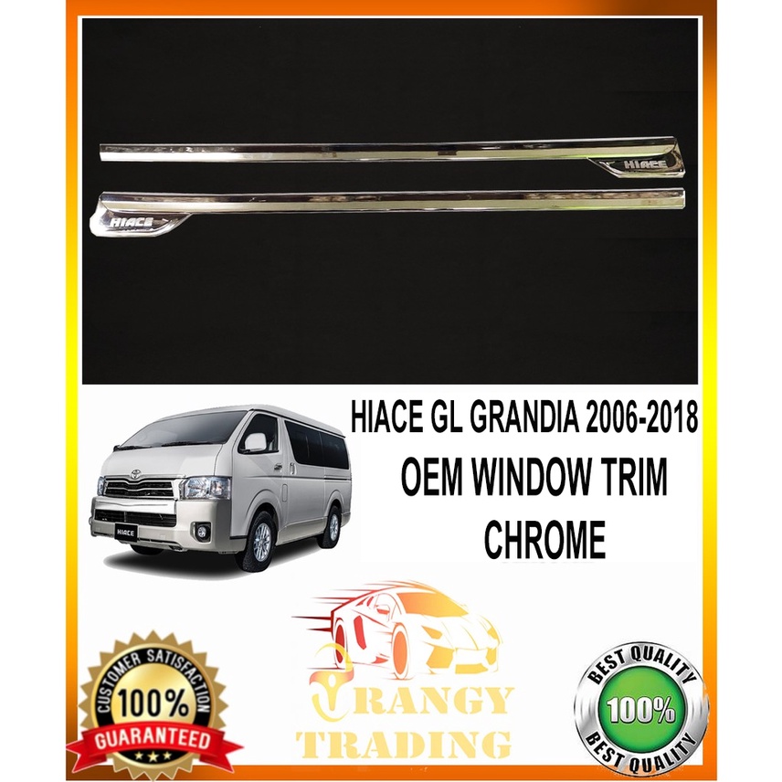 Toyota Hiace GL Grandia 2006 to 2018 OEM Window Trim Chrome 2007 2009 ...