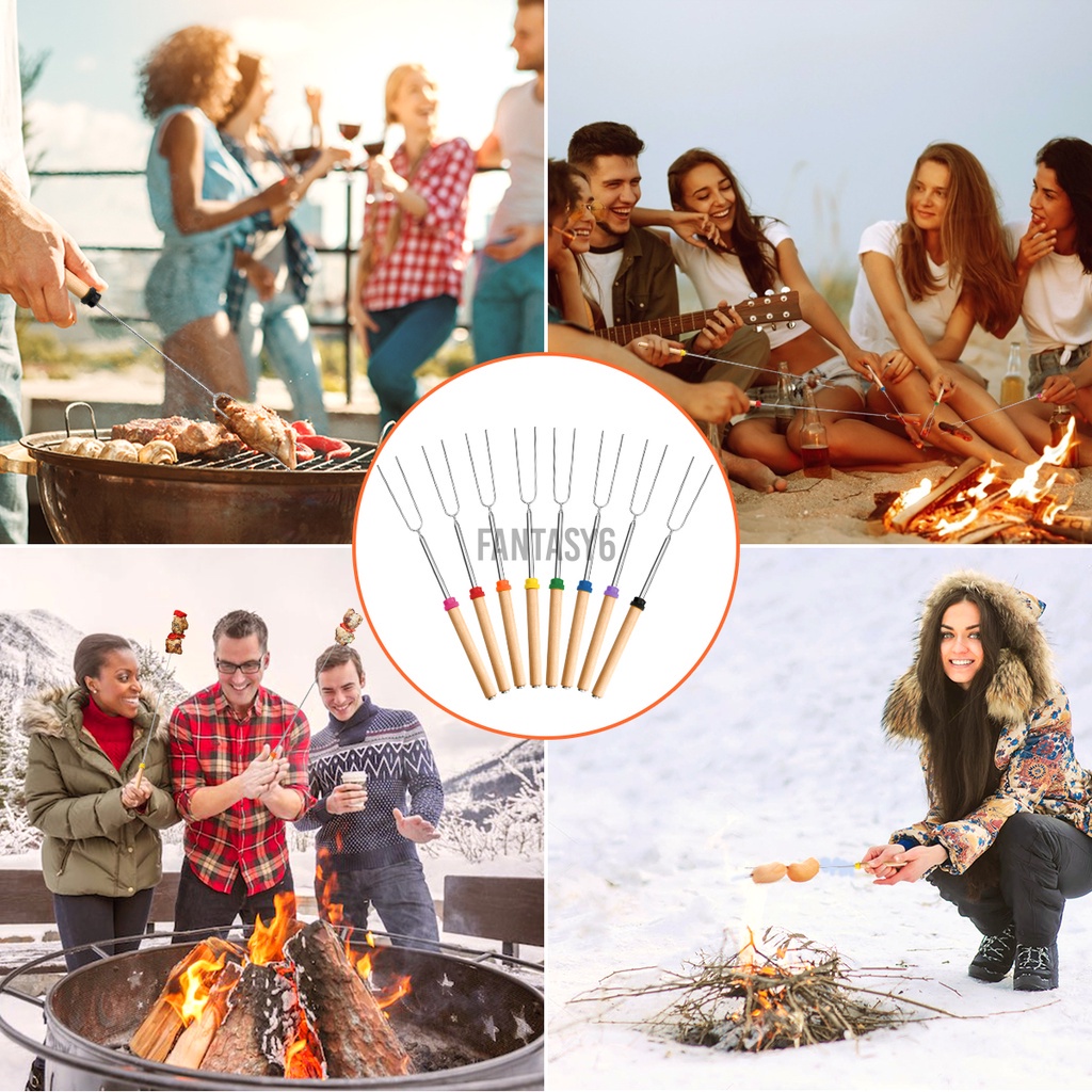 Marshow Roasting Sticks, Smores Sticks for Fire Pit, Smores Kit for ...