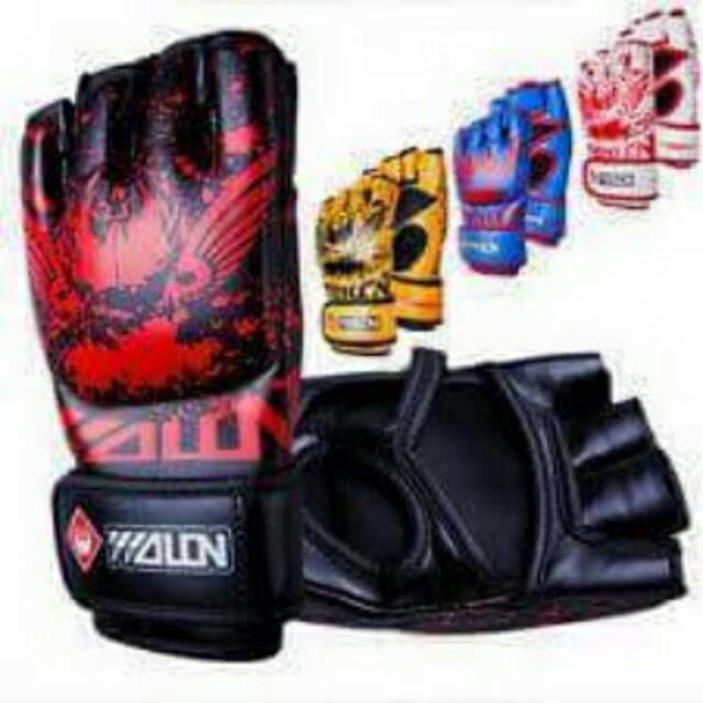 WOLON Half-finger Boxing Gloves Sanda Fighting Gloves (Pair) W15502 ...