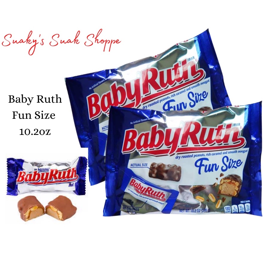 Nestle Baby Ruth Fun Size Chocolate Candy Bars 10.2oz (289g) from USA ...
