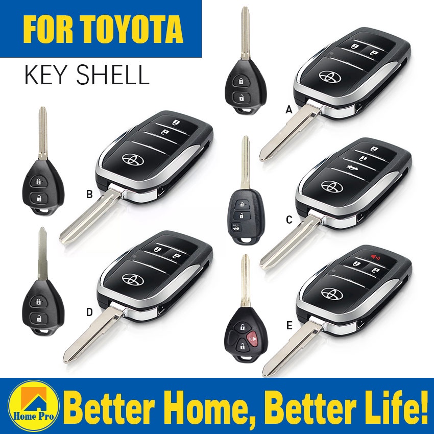 Toyota Remote Modified Key Shell 2/3/2+1 Buttons Flip Control Case ...