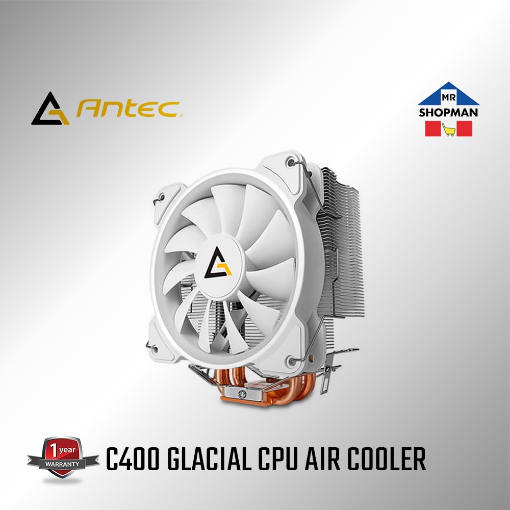 Antec C400 Glacial 120mm Pure White Led CPU Air Cooler | Shopee Philippines