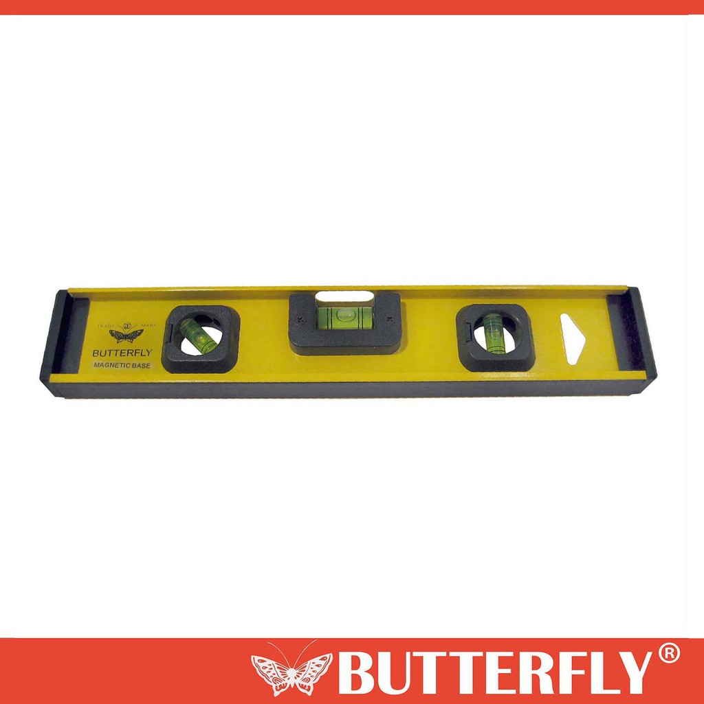 BUTTERFLY Tools Aluminum Level Bar with Magnet (12 inches, 30cm ...